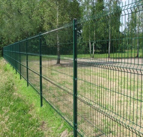 Quality Curved Welded Wire Mesh Hot Dipped 3d Curved Triangle Bended Fence for sale
