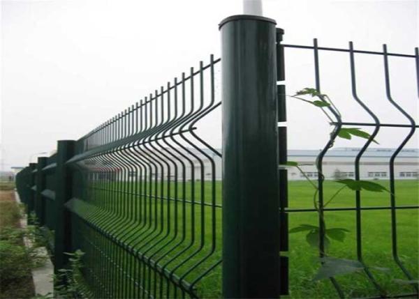 Quality Sustainable Pvc Coated 3d Curved Welded Wire Mesh Fence Panel barricade fence for sale