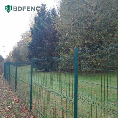 China Home Outdoor Security Curvy Welded Wire Fence 3D Curved Welded Pvc Garden Fence for sale