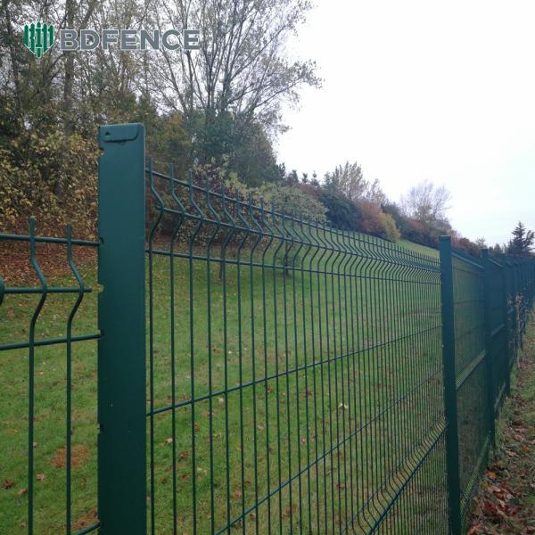 Quality Home Outdoor Security Curvy Welded Wire Fence 3D Curved Welded Pvc Garden Fence for sale