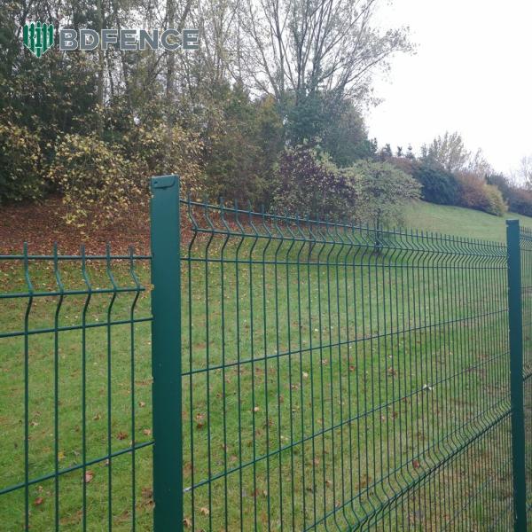Quality Home Outdoor Security Curvy Welded Wire Fence 3D Curved Welded Pvc Garden Fence for sale