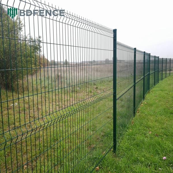 Quality High Security Wire Mesh Fence 3D V Bending Curved Garden Farm Fence for for sale