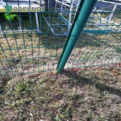 China High Security Prism 3d Fence Panels Pvc Coated Metal Wall Fencing Panel Trellis Steel Galvanized 3d Netting Roof Top Fen for sale