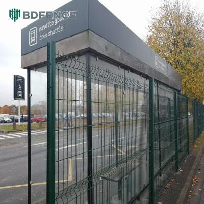 China 3mm 3d Fence Panels Coated Border Green Garden Wire Mesh Fence With V Folds for sale