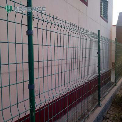 China Pvc Coated 3d Welded Wire Mesh Fence Panel V Bending Curved Garden for sale