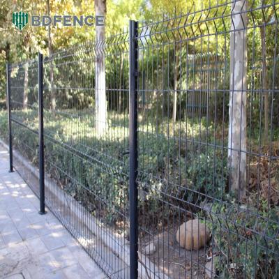 China Pvc Coated 3d Welded Wire Mesh Fence Panel V Bending Curved Garden for sale