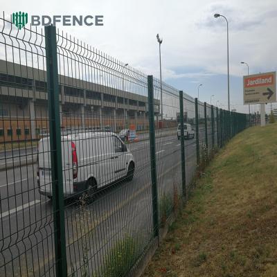 Quality Bulk Metal 3d Welded Wire Mesh Fence Panel Easily Assembled Pvc Coated Black for sale