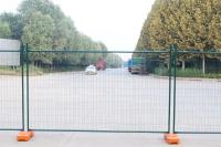 China PVC Coated Temporary Construction Fence 2.4m x 2.1m for Crowd Control for sale