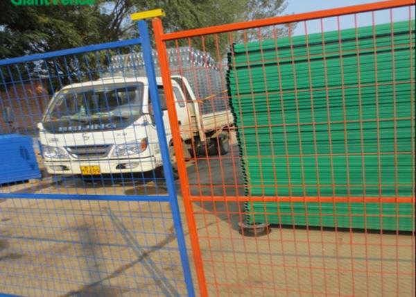Quality Easily Assembled PVC coated H8ft Removable Temporary Fencing for sale