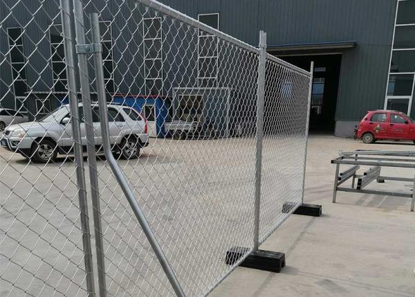 Quality 7 Ft Height Temporary Construction Site Fencing Hot Dipped Galvanized With Chain for sale