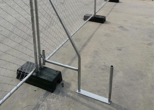 Quality 7 Ft Height Temporary Construction Site Fencing Hot Dipped Galvanized With Chain for sale