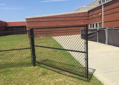 China Round Post Knuckled Edge Diamond Chain Link Fence for sale