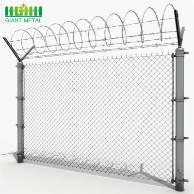 China 50*50mm Galvanized Chain Wire Mesh Fence For Construction for sale