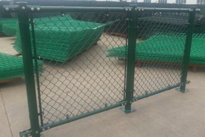 China Powder Coated 7ft Height Diamond Chain Link Fence 50*50mm Hole Size for sale