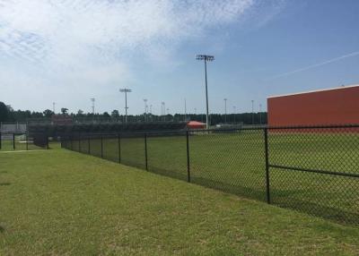 China 60*60mm 6ft Height Diamond Chain Link Fence Ral 6005 Pvc Coated Green for sale