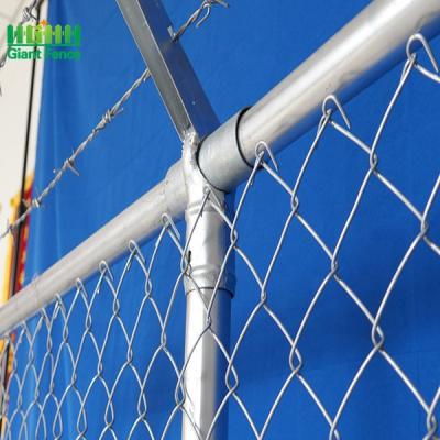 China Galvanized 6ft Height Anti Corrosion Temporary Chain Link Fence For Construction for sale