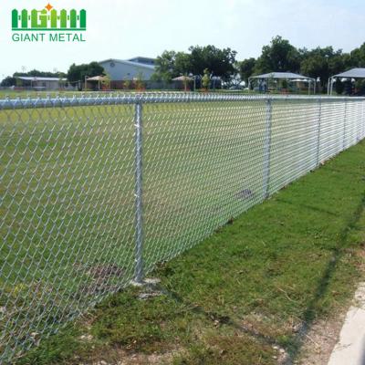 China 1.8m Height  75*75mm Hot Dipped Galvanized Chain Link Fence For Sport Field for sale