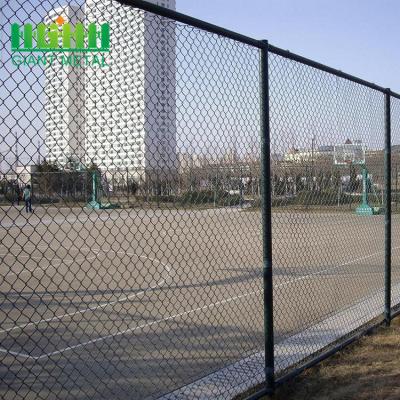 China Galvanized PVC Coated 6ft High Chain Link Fence Rustproof Diamond Hole for sale