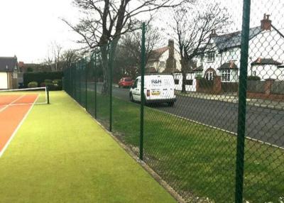 China Pvc Coated 2.0-4.8mm Wire 8 Foot Chain Link Fence For Animal Enclosure for sale