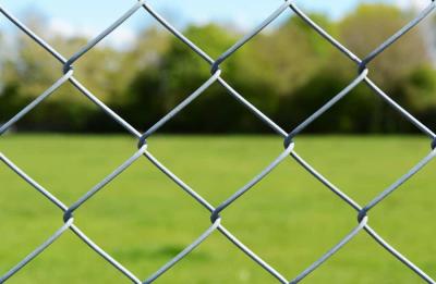 China Square Post PVC Coated Security Chain Link Wire Mesh Fence Hot Dipped Galvanized for sale