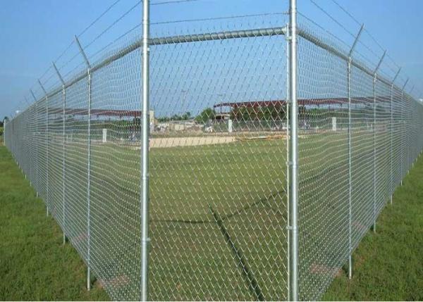 Quality 8 Ft Galvanized PVC Coated Cyclone Wire Mesh Chain Link Fence Roll For for sale