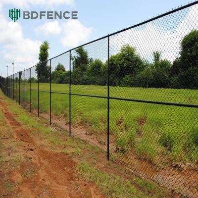China 76mm Post Rail Chain Link Fence Perfect Choice For Sports Fields And Backyards for sale