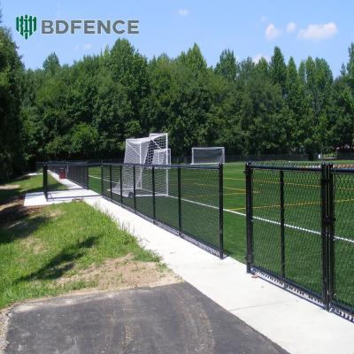 China 76mm Post Rail Chain Link Fence Perfect Choice For Sports Fields And Backyards for sale