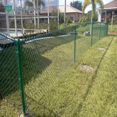 China 76mm Post Rail Chain Link Fence Perfect Choice For Sports Fields And Backyards for sale