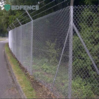 China Cyclone Wire Fence For Garden In 8ft Height And 2.0-6.0mm Wire Diameter for sale