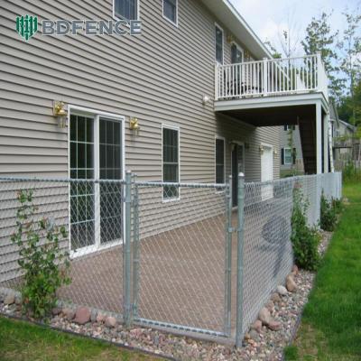 China 9 10 Gauge 5ft 6ft 7ft 8ft 10ft Powder Coated Galvanized Chain Link Fence for sale