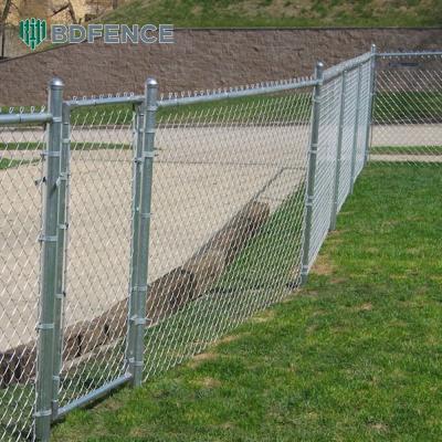 China 9 10 Gauge 5ft 6ft 7ft 8ft 10ft Powder Coated Galvanized Chain Link Fence for sale