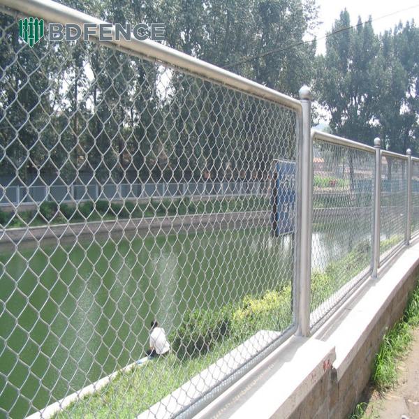 Quality 8 Ft Industry Chain Link Security Wire Fence Galvanized For Garden Yard for sale