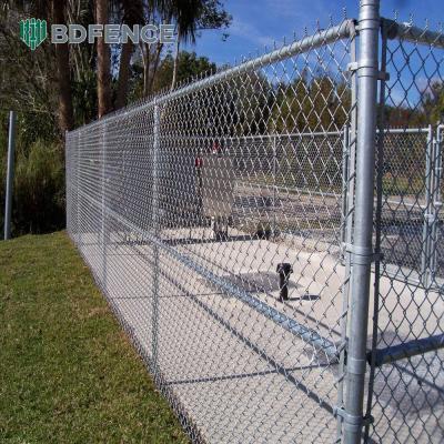 China 8 Ft Industry Chain Link Security Wire Fence Galvanized For Garden Yard for sale