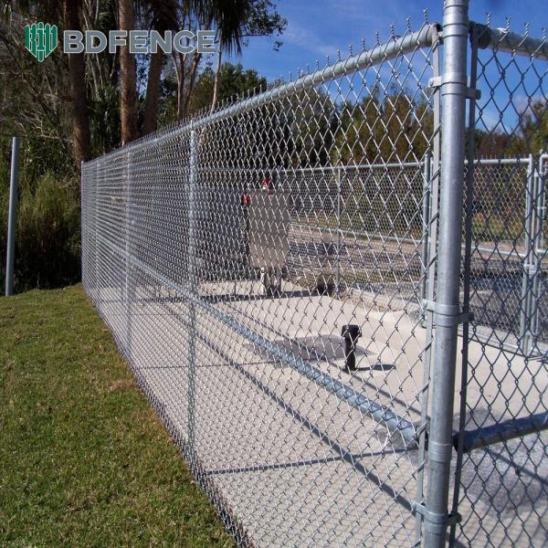 Quality 8 Ft Industry Chain Link Security Wire Fence Galvanized For Garden Yard for sale