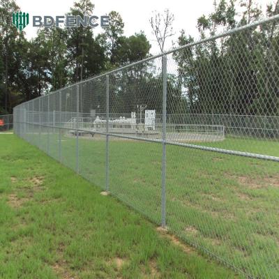 China Extensions 100 Meters  Diamond Chain Link Fence Hot Dip Galvanized Wire Mesh Fence for sale