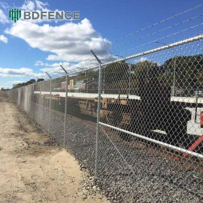 China Heavy Duty Galvanized 8' High 6ft Diamond Mesh Fence Gate Panel for sale