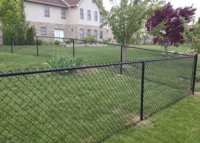 China 4.5mm After Coated Pvc Galvanized Diamond Chain Link Fence For Factory Game for sale