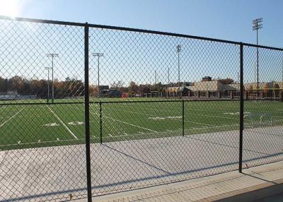 China 4.5mm After Coated Pvc Galvanized Diamond Chain Link Fence For Factory Game for sale