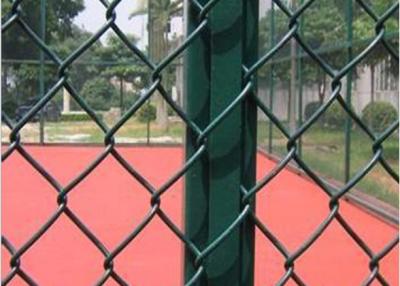 China 8 Ft High X 25 Ft Rolls Pvc Coated Diamond Shape Wire Mesh Steel Galvanize Chain Link Fence for sale