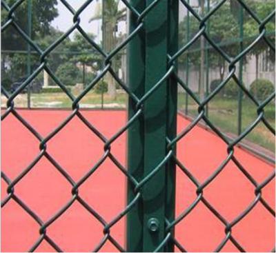 China 8 Ft High X 25 Ft Rolls Pvc Coated Diamond Shape Wire Mesh Steel Galvanize Chain Link Fence for sale