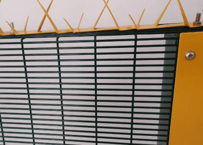 China Square Post Powder Coated Anti Climb Security Fencing for sale