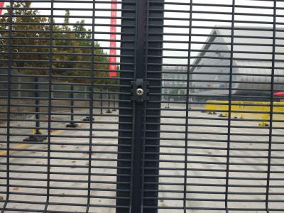 China Powder Coated Galvanized Anti Climb Security Fencing 2.4m 358 Mesh for sale