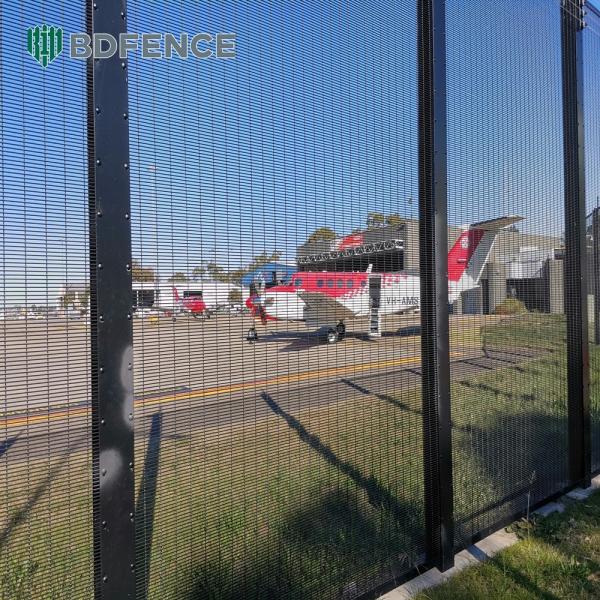 Quality Green Black Galvanized Steel Metal Safety Perimeter Anti Climb Security Welded for sale