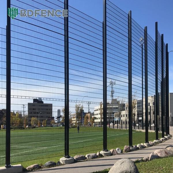 Quality 358 Anti Climb Pvc Coated Fence Boundary Wall Grill Design Clear View for sale