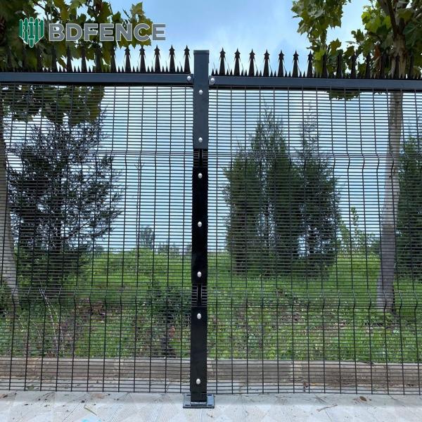 Quality 358 Anti Climb Pvc Coated Fence Boundary Wall Grill Design Clear View for sale
