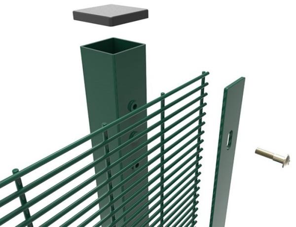 Quality Galvanized Welded Powder Coated Wire Mesh Exterior Fencing Security Fence 358 for sale
