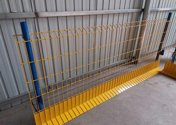 Quality 50X100mm Pvc Coated Temporary Edge Protection Barriers for sale