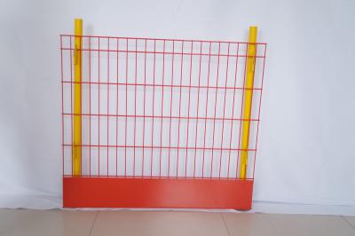 China 50*200mm Hole Size Edge Protection Barriers Pvc Coated Orange Colour for sale