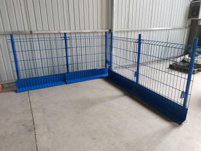 China Colour Blue Edge Protection Fence Wire Mesh Pvc Coated Temporary for sale