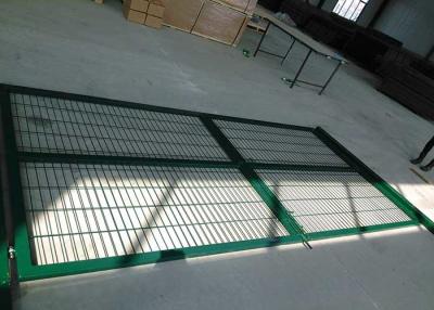 China rust resistant Iron Door Welded Fence Gate With Anti Theft Lock for sale